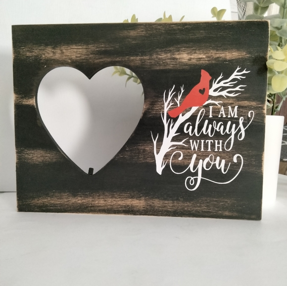 handmade | Accents | I Am Always With You Cardinal Picture Frame ...